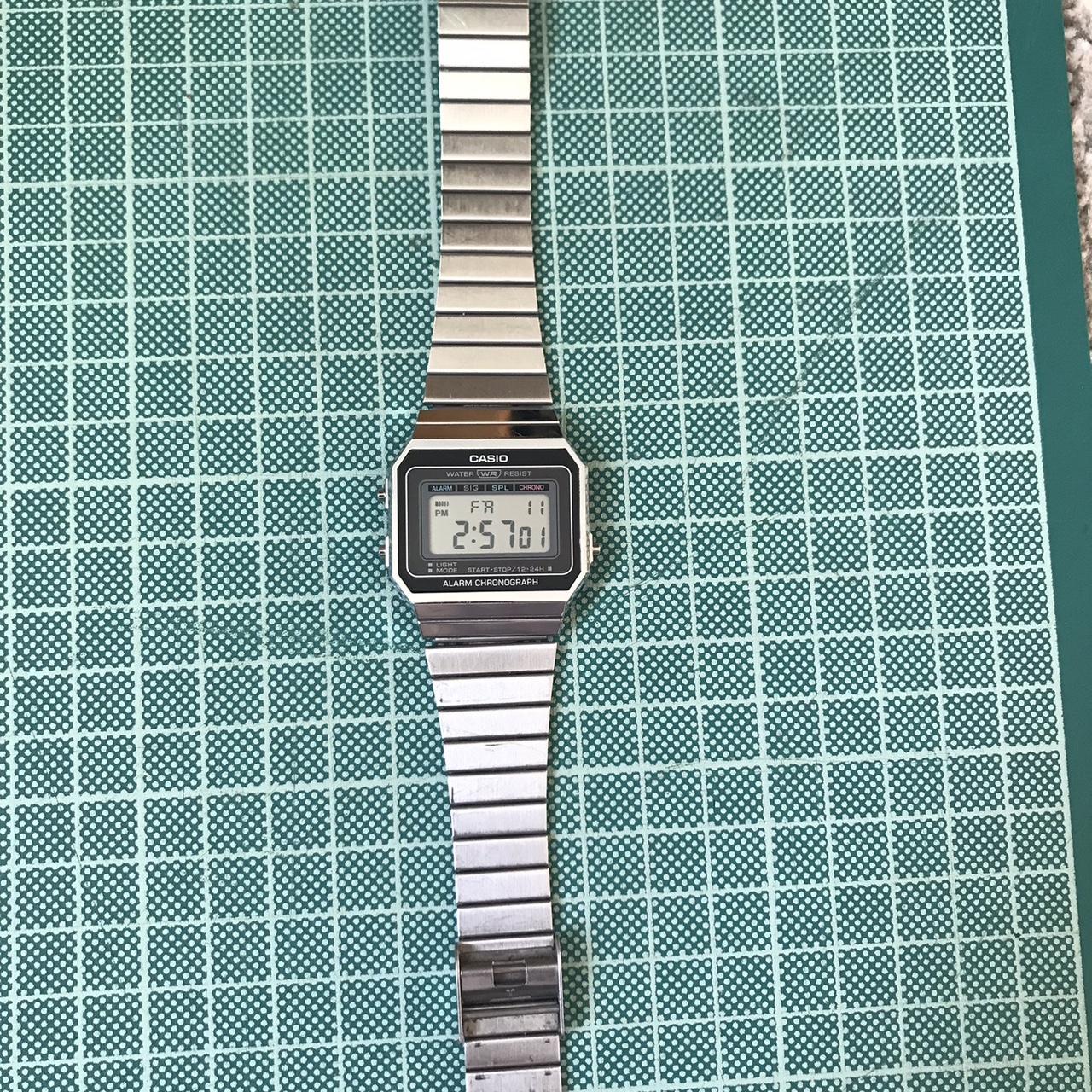 Casio Men's Silver Watch | Depop