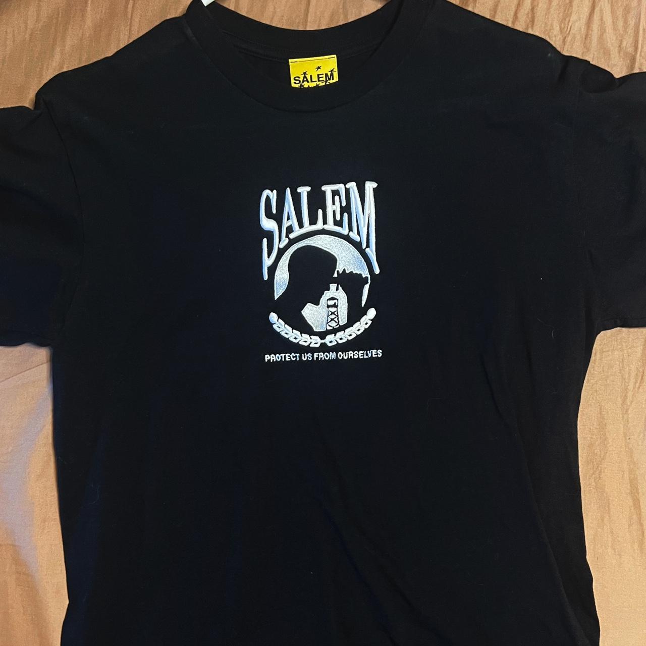 salem / S4lem pow mia embroidered shirt Size... - Depop