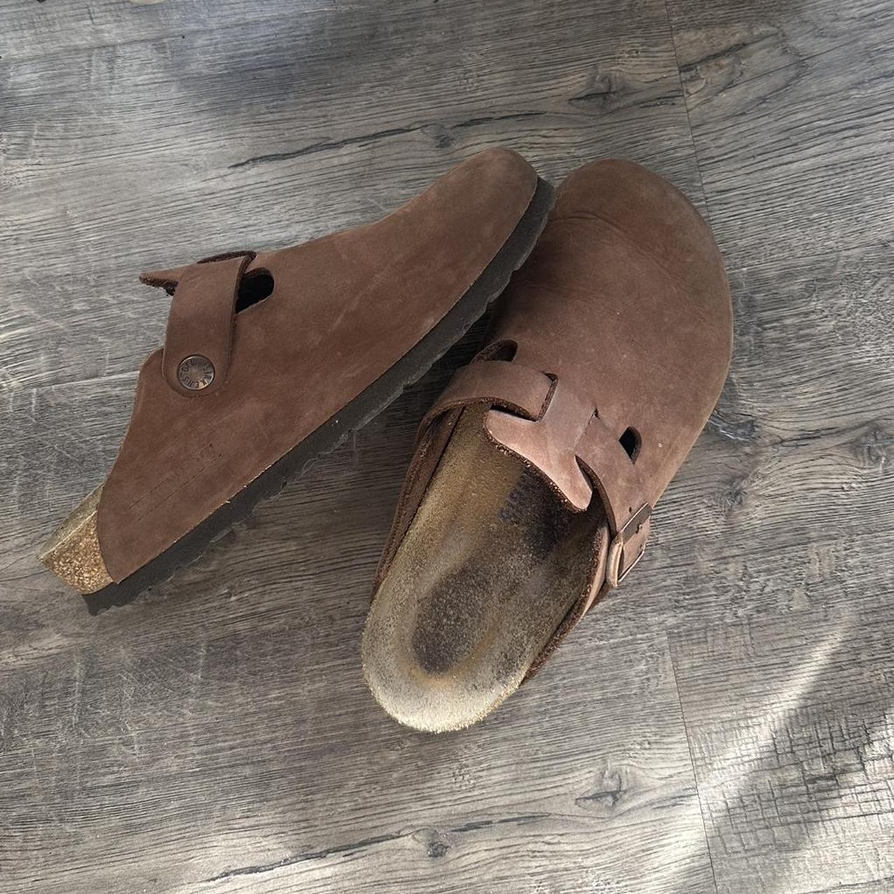 boston clogs slightly worn in, size 7-7.5. i don’t... - Depop