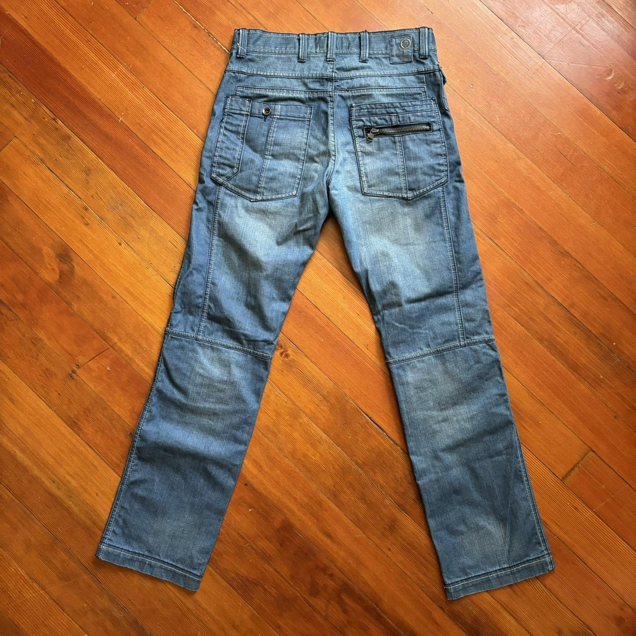 sicko nineteen embellished jeans straight leg fit... - Depop