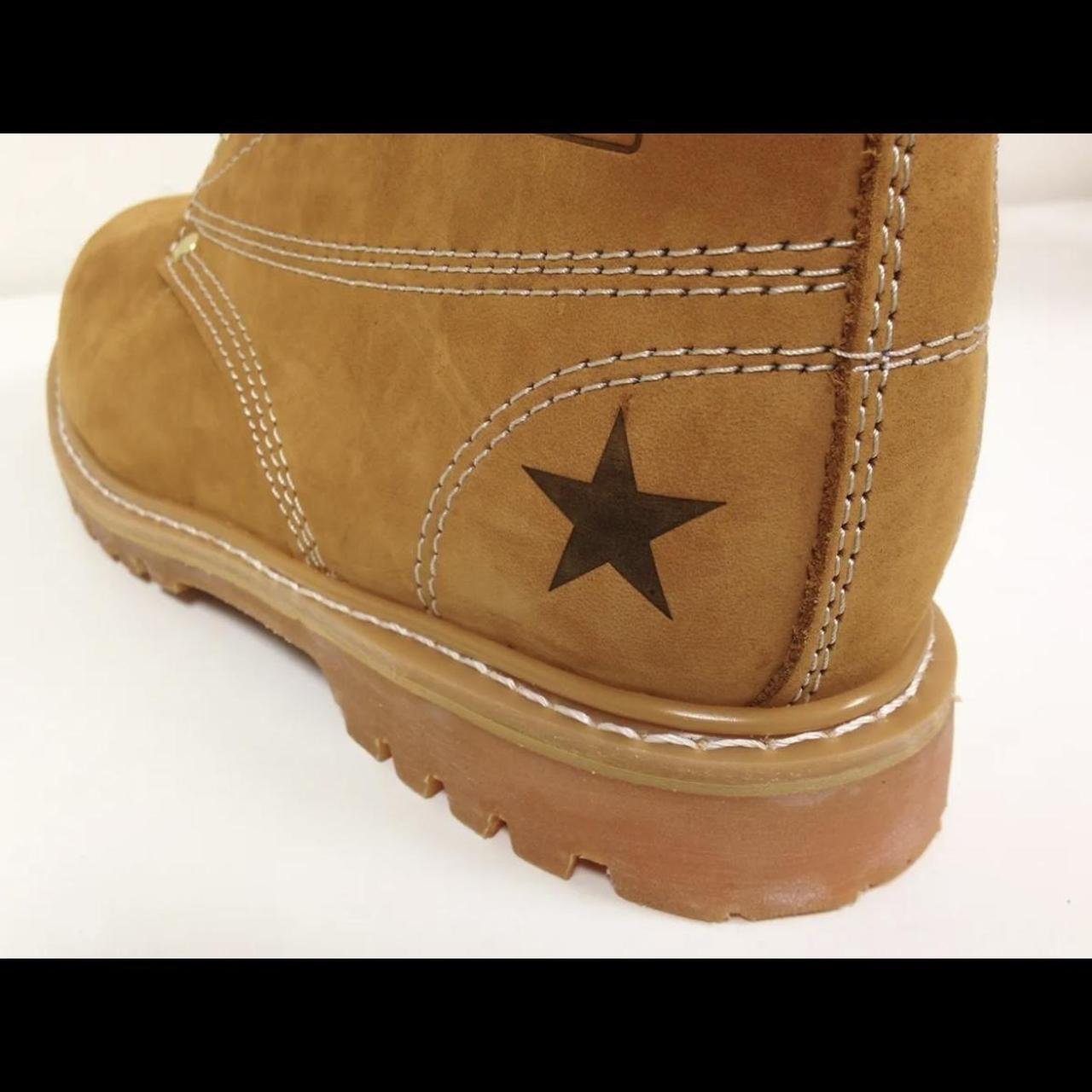 Steal toe Star Timberland style boots - multiple... | Depop