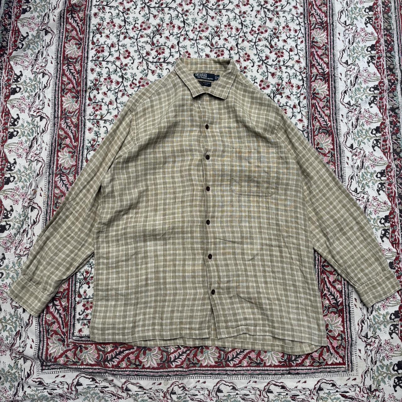 Vintage Polo Ralph Lauren Artist Work Shirt 100%... | Depop