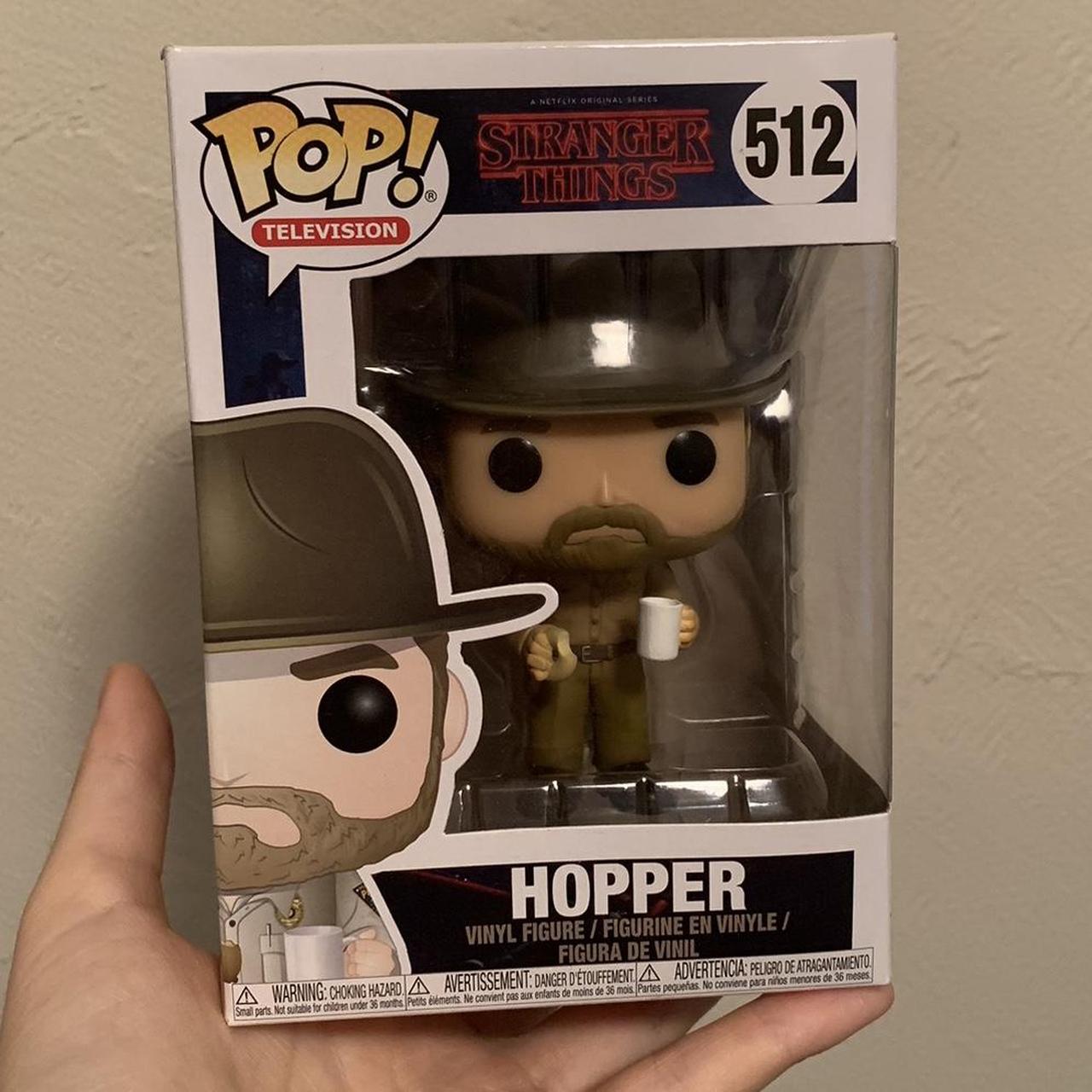 Hopper Stranger Things Funko Pop, like new and never... - Depop
