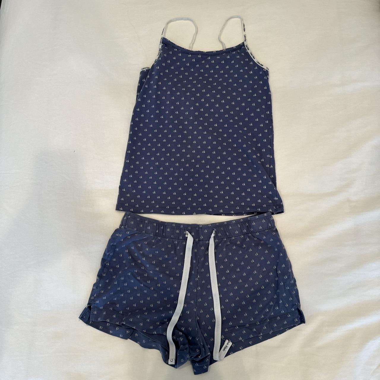 calvin klein matching pajama set -super cute and... - Depop
