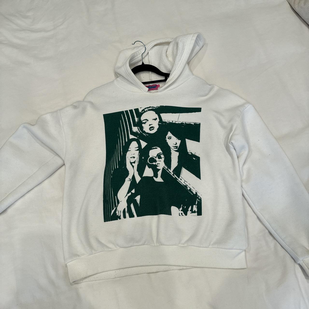 edikted graphic hoodie -super comfy -stain on... - Depop