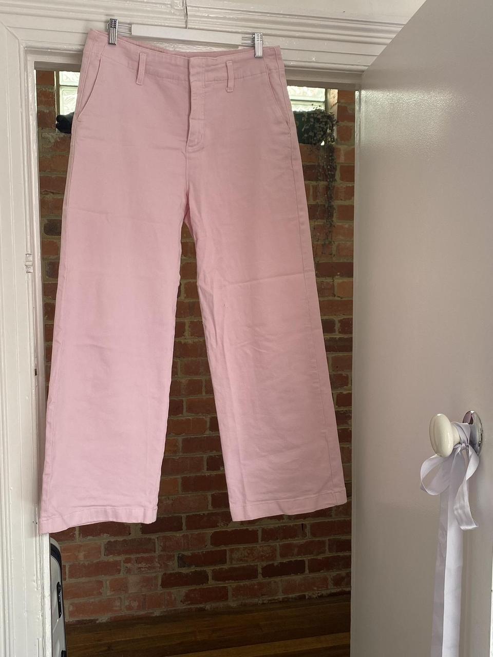 Country Road pink wide leg jeans - size 12 - Depop
