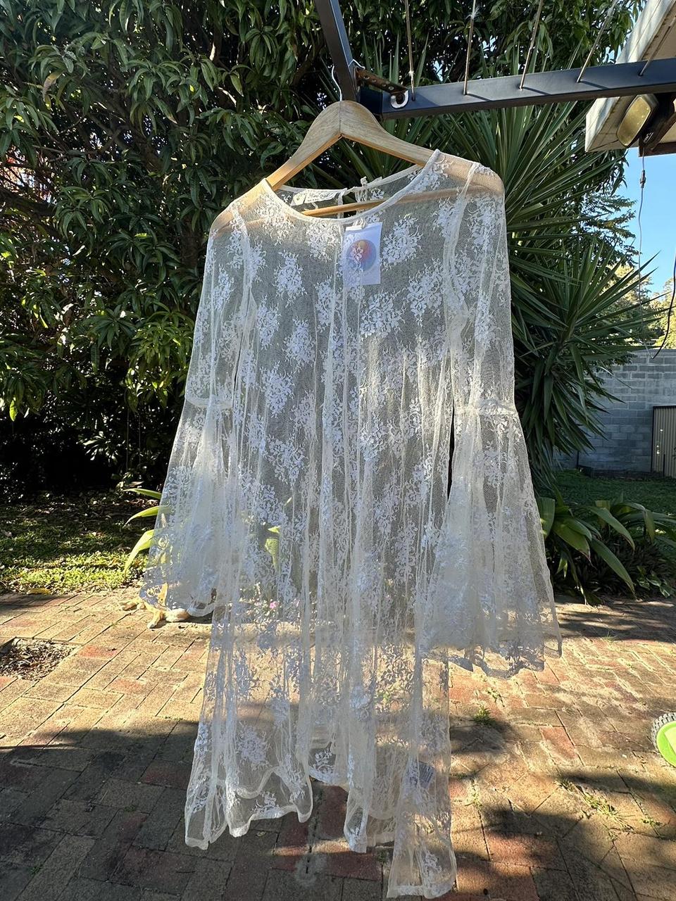 The most beautiful lace peace angel mini dress!!!! I... - Depop