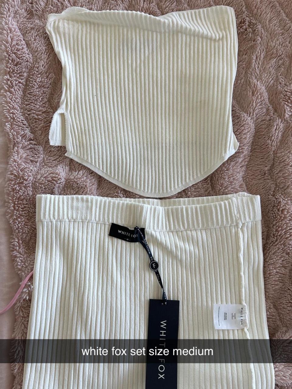 White fox - white textured set - Depop
