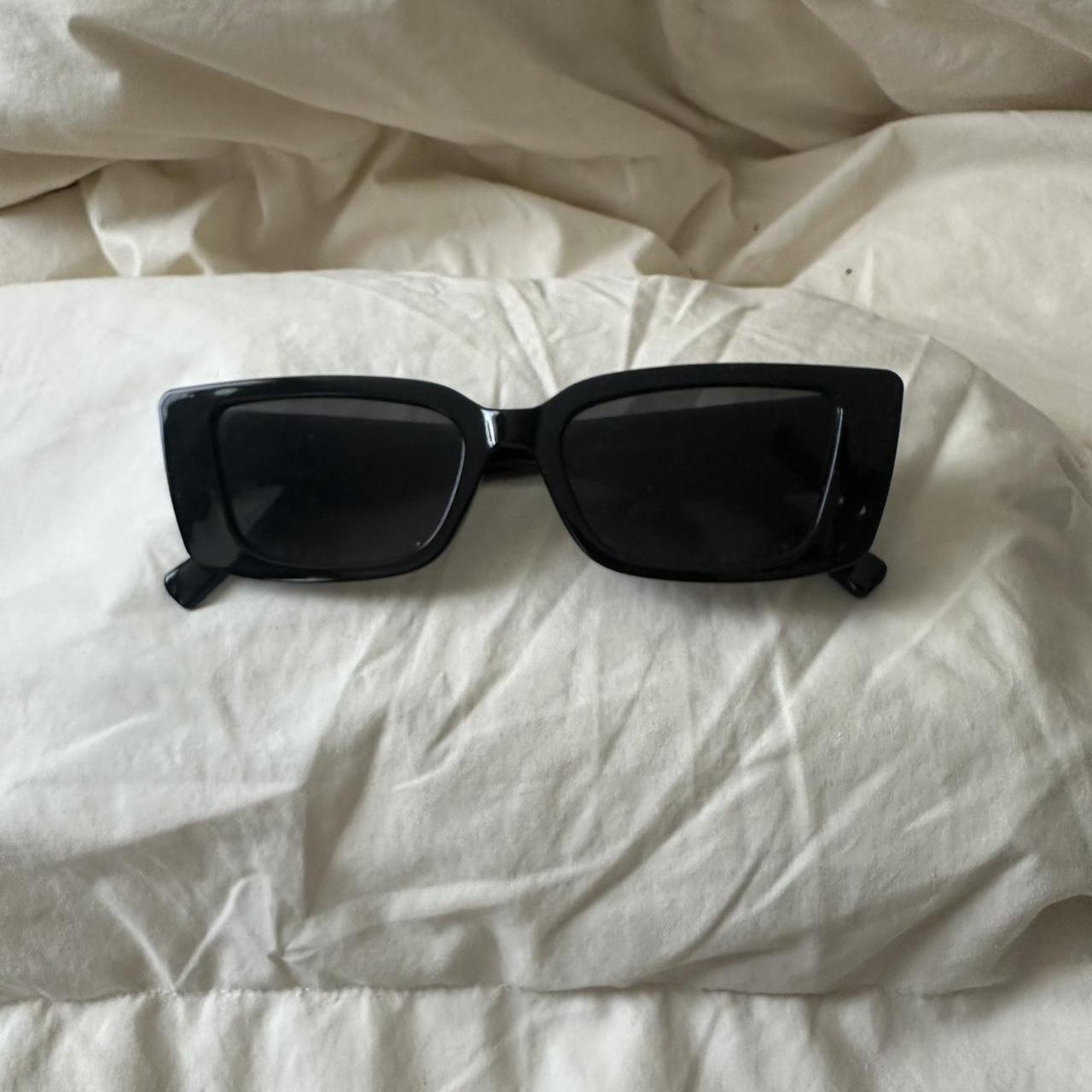 BASIC BLACK FRAMES • square frames with dark... | Depop