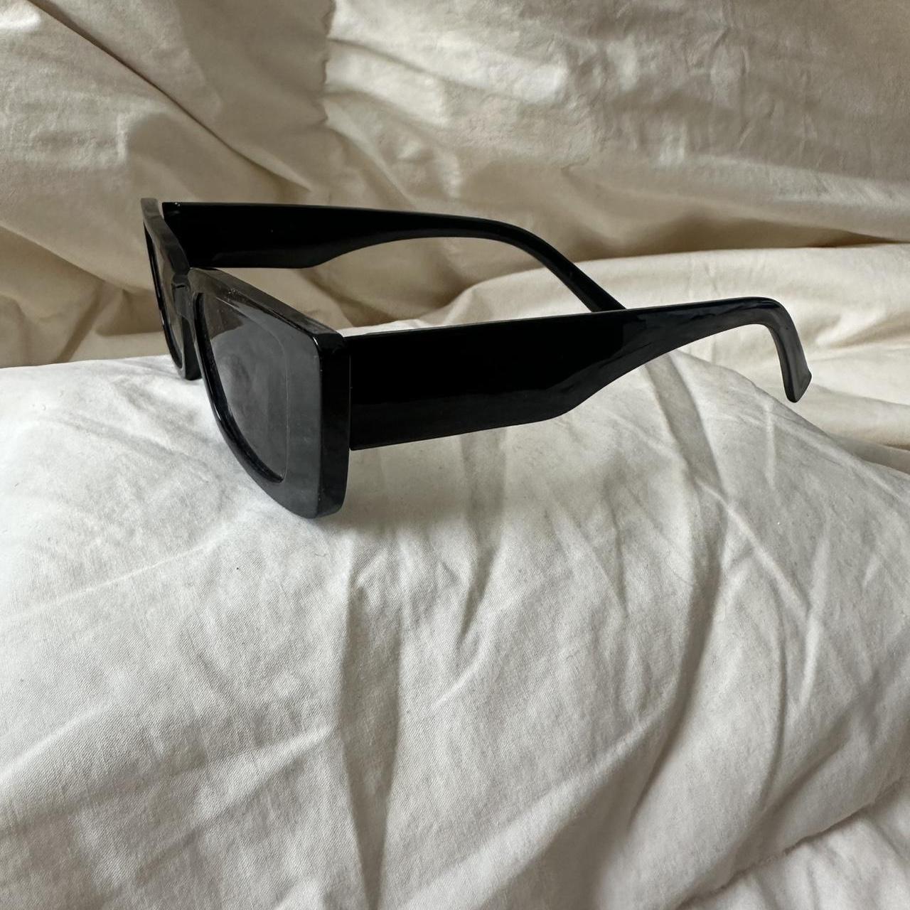 BASIC BLACK FRAMES • square frames with dark... | Depop