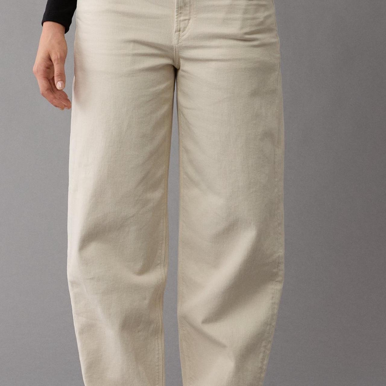 American Eagle stretch barrel jeans, mid-rise, like... | Depop