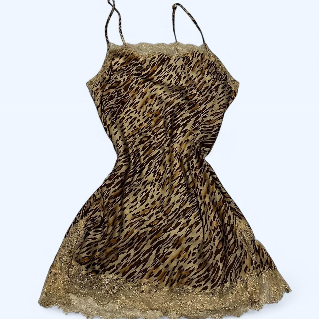 Victoria secret brown and black leopard print lace... | Depop