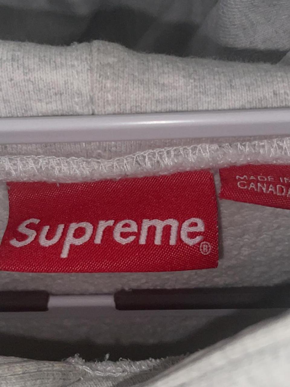 Medium Grey Supreme Hoodie Great Condition, had for... - Depop