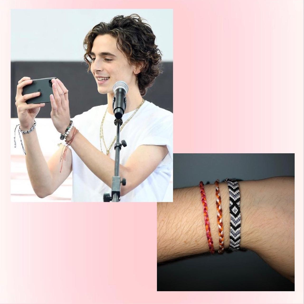 Timothee Chalamet inspired adjustable bracelet set