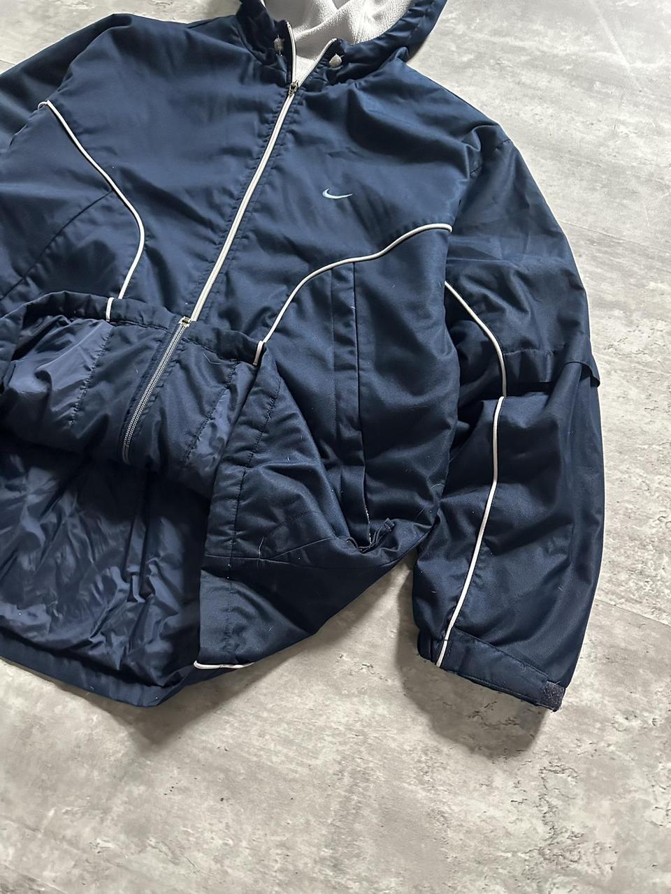 90’s Blue Nike Jacket Size XL/XXL 25” Width 31”... - Depop