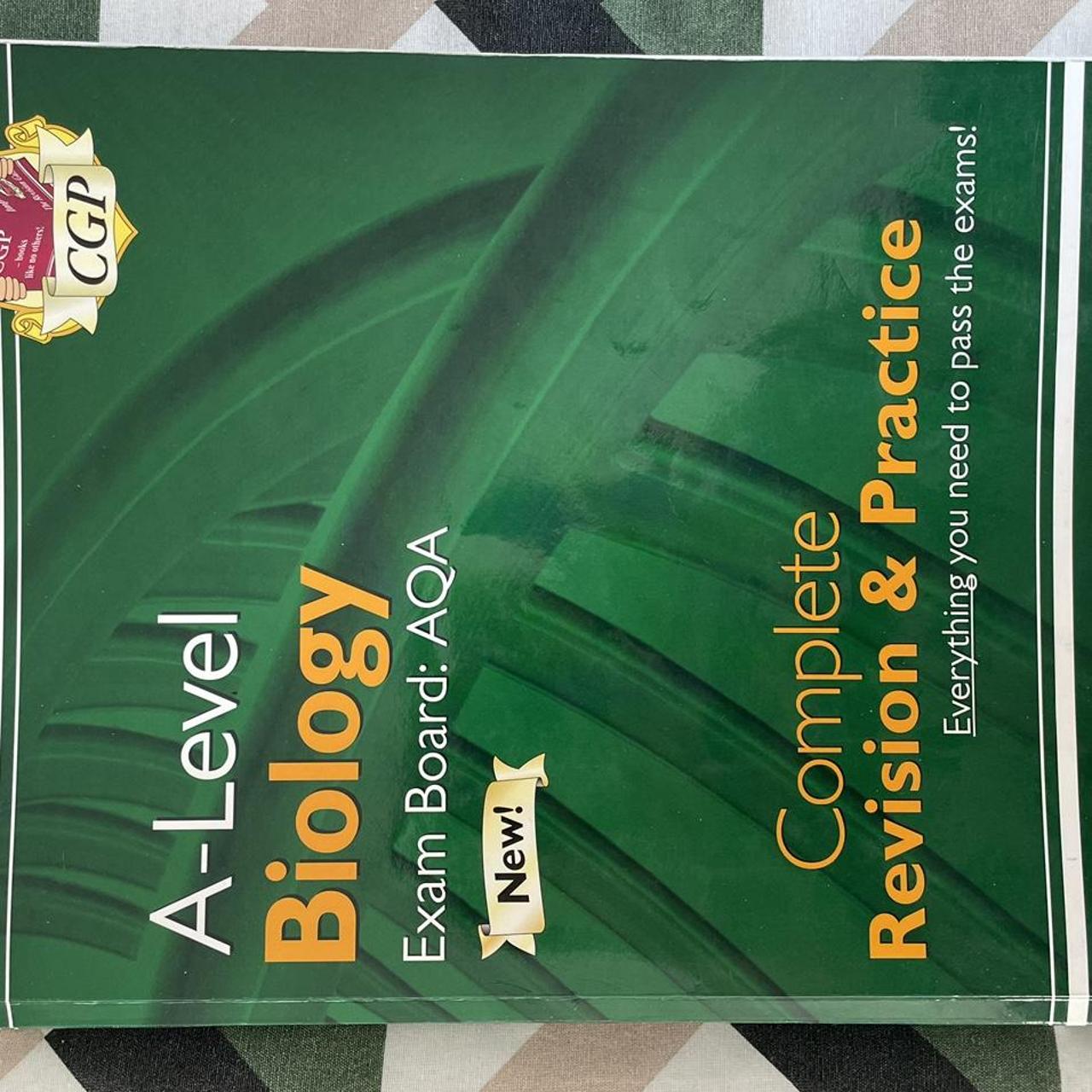 AQA A-Level Biology Revision Guide Book is... - Depop