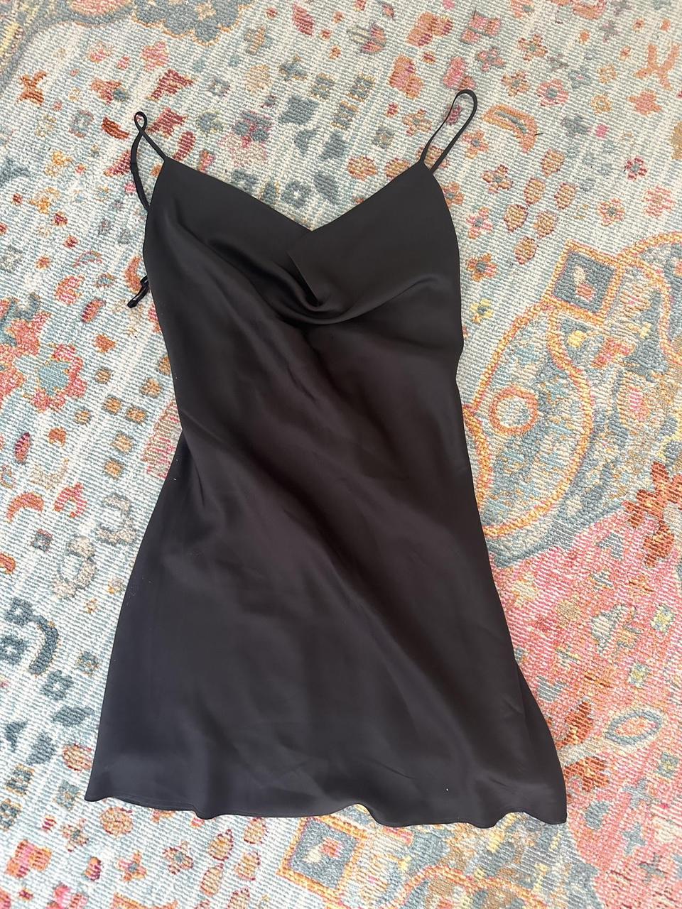 Adorable satin LBD from garage:))) super classy i j... - Depop