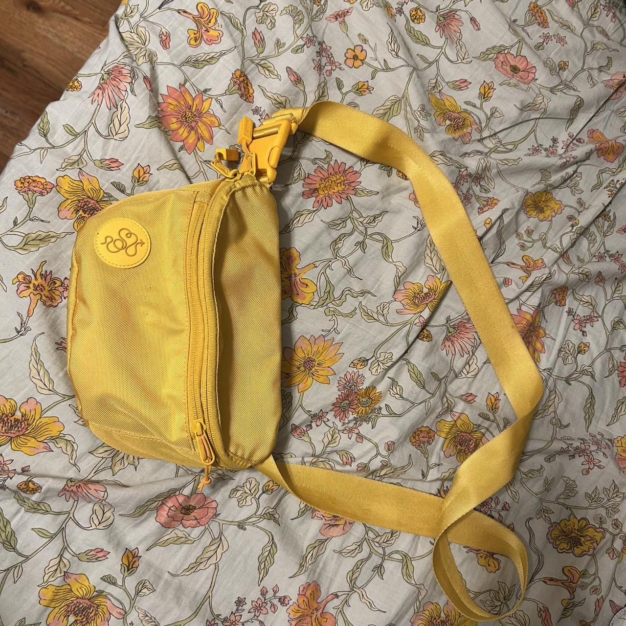 Baboon to the moon cross body/ fanny pack. Yellow | Depop