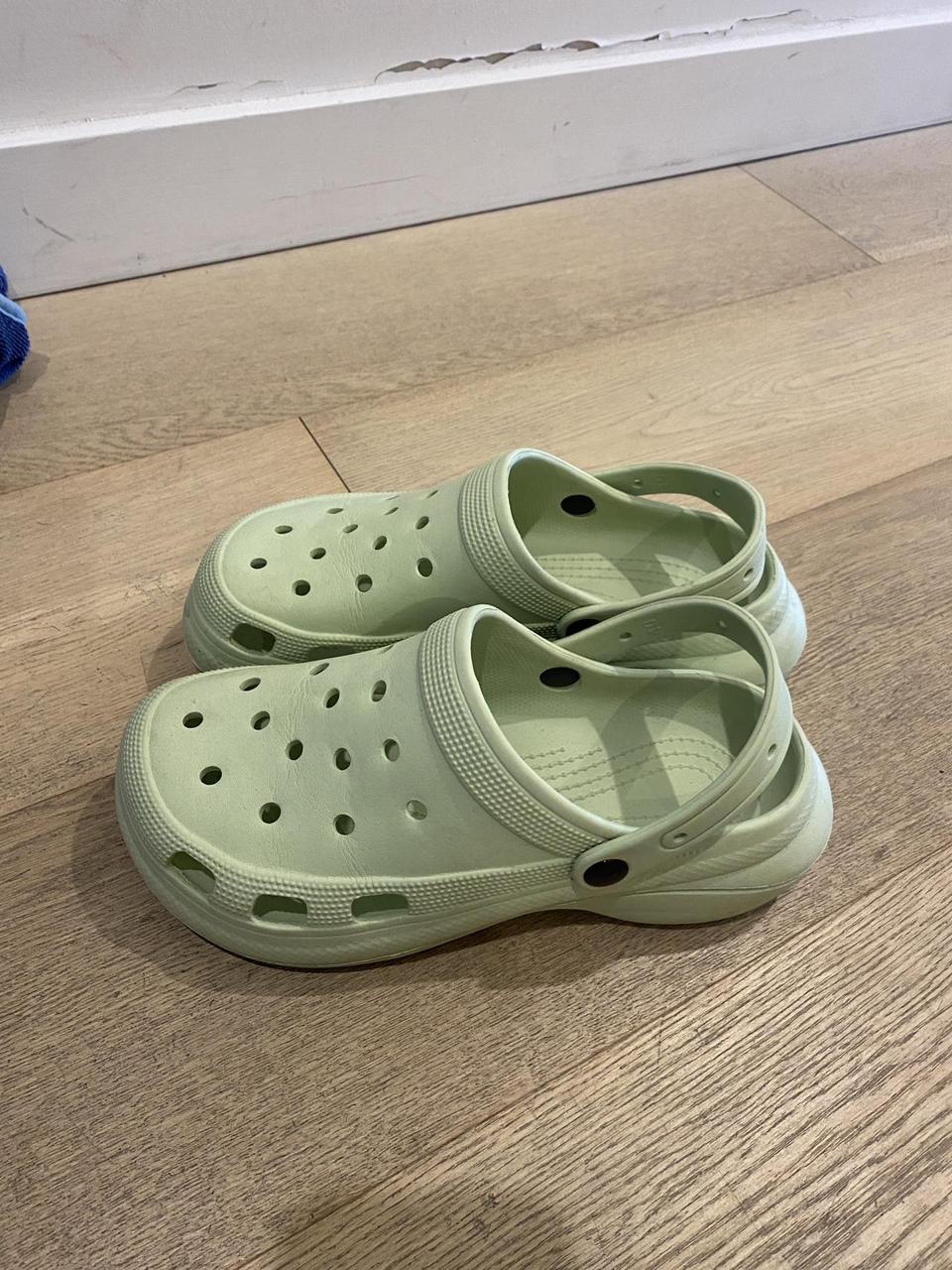 Green platform crocs bought in Bali last year but... - Depop