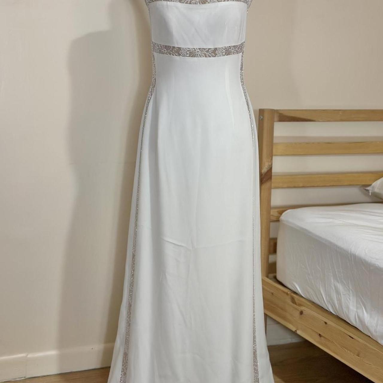 Cream Prom Dress Measurements • Size Small •... | Depop