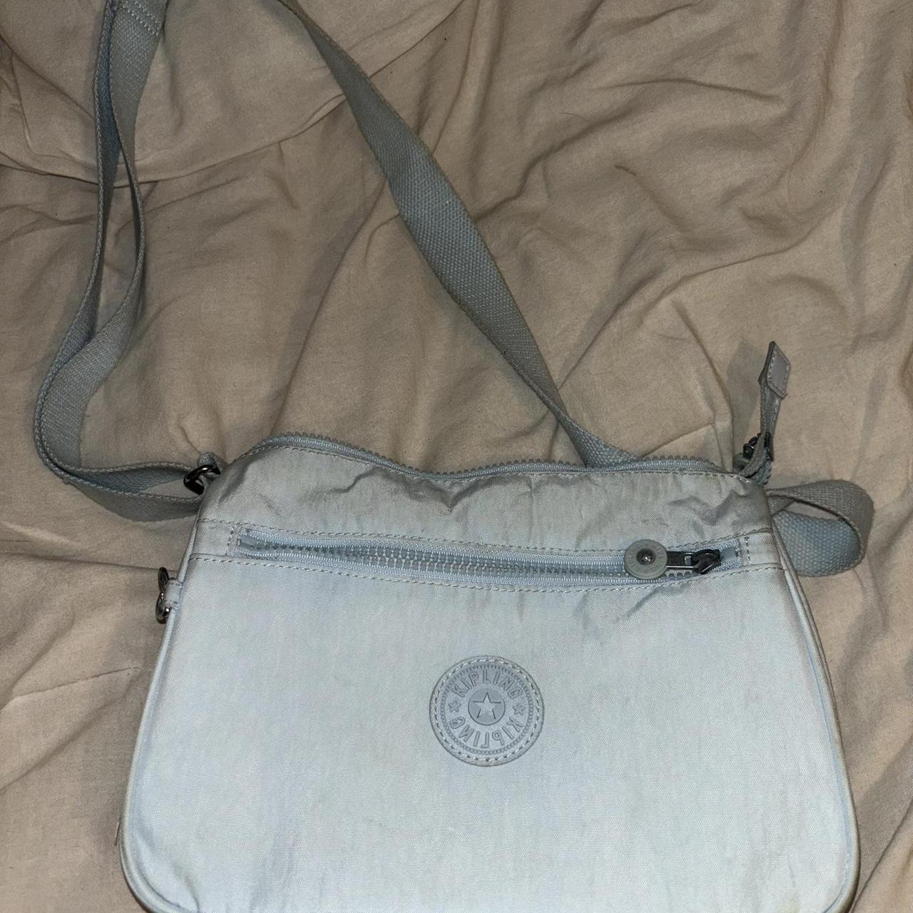 Baby blue Kipling shoulder bag - Depop