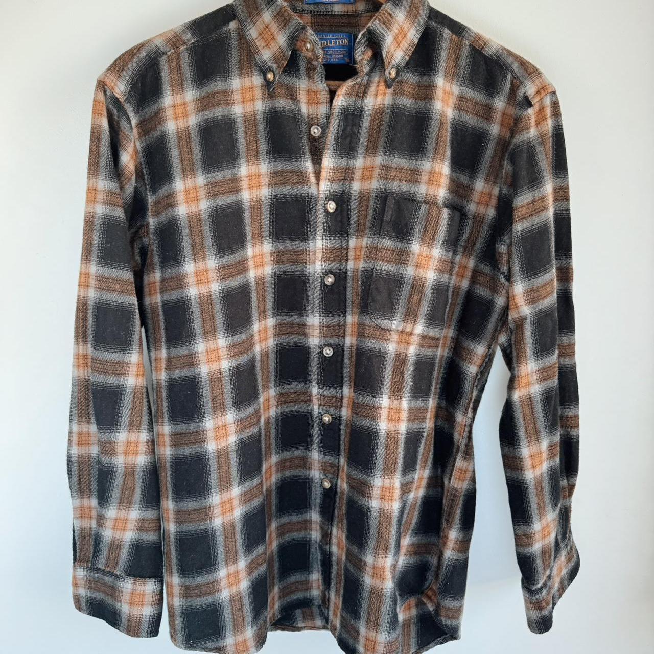 Vintage 90’s/00’s Black & Orange Authentic Pendleton... | Depop