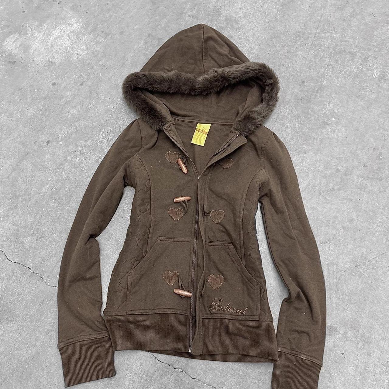 Sideout Fur Hooded Jacket The perfect zip up, has... | Depop