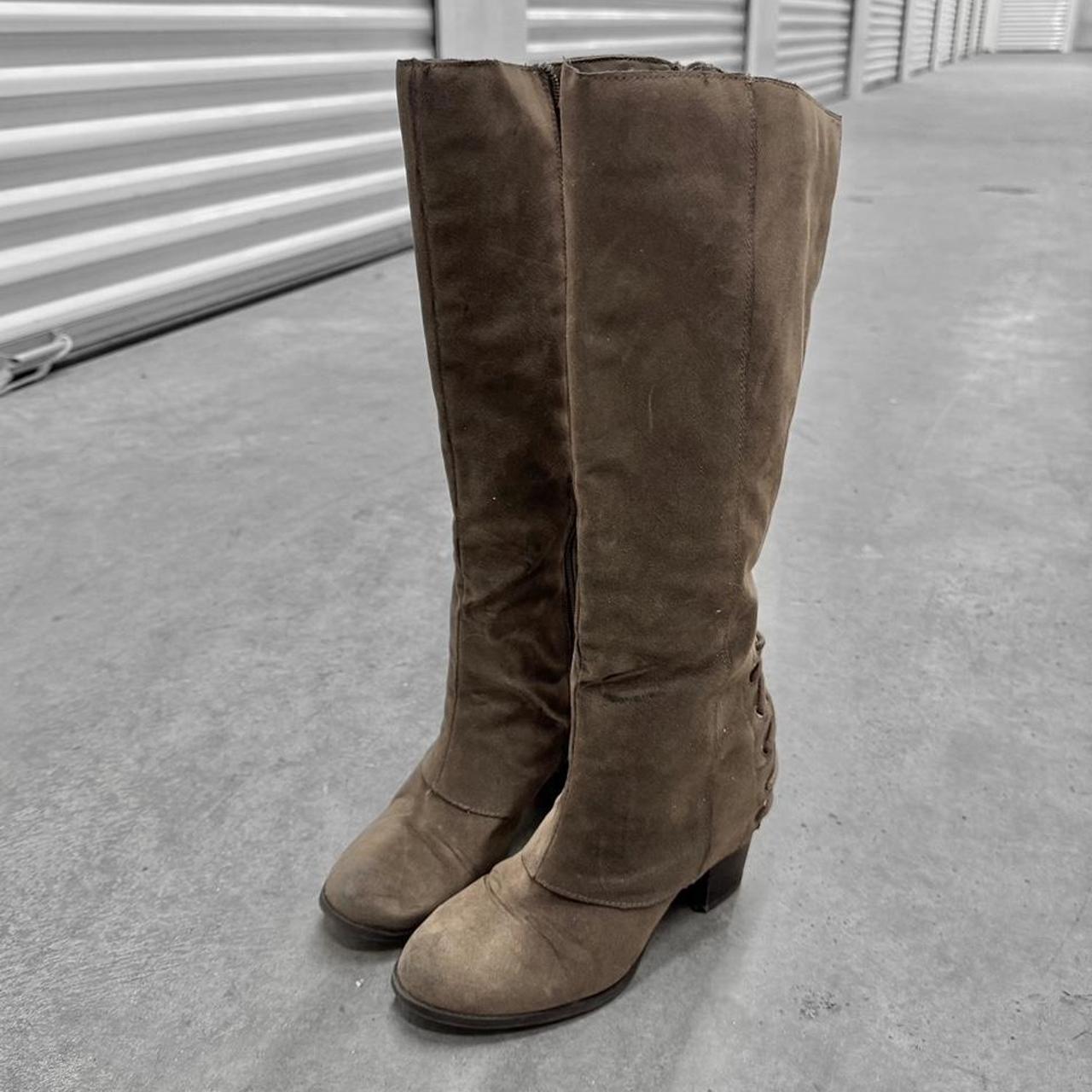 Fergalicious Fergie Layered Heel Boots These boots... | Depop