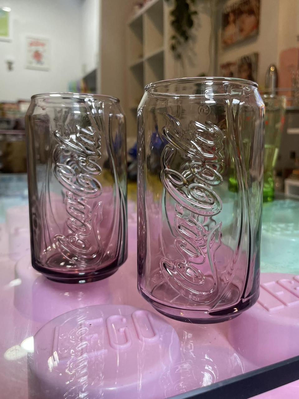 Purple Coca Cola Can Glasses (set of 2) • Vintage •... - Depop