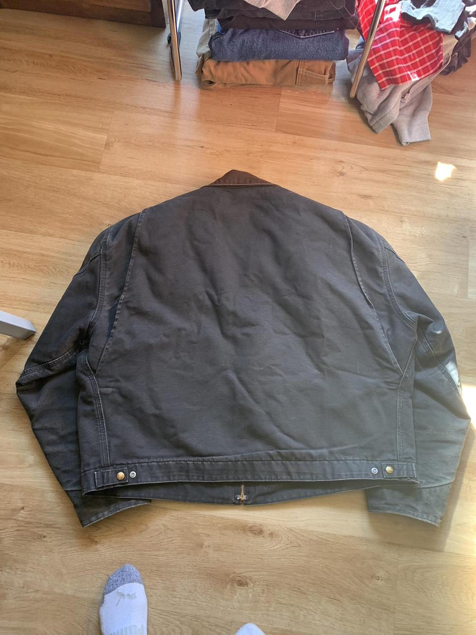 Vintage j97 carhartt Detroit jacket Size xxl 26 pit... - Depop
