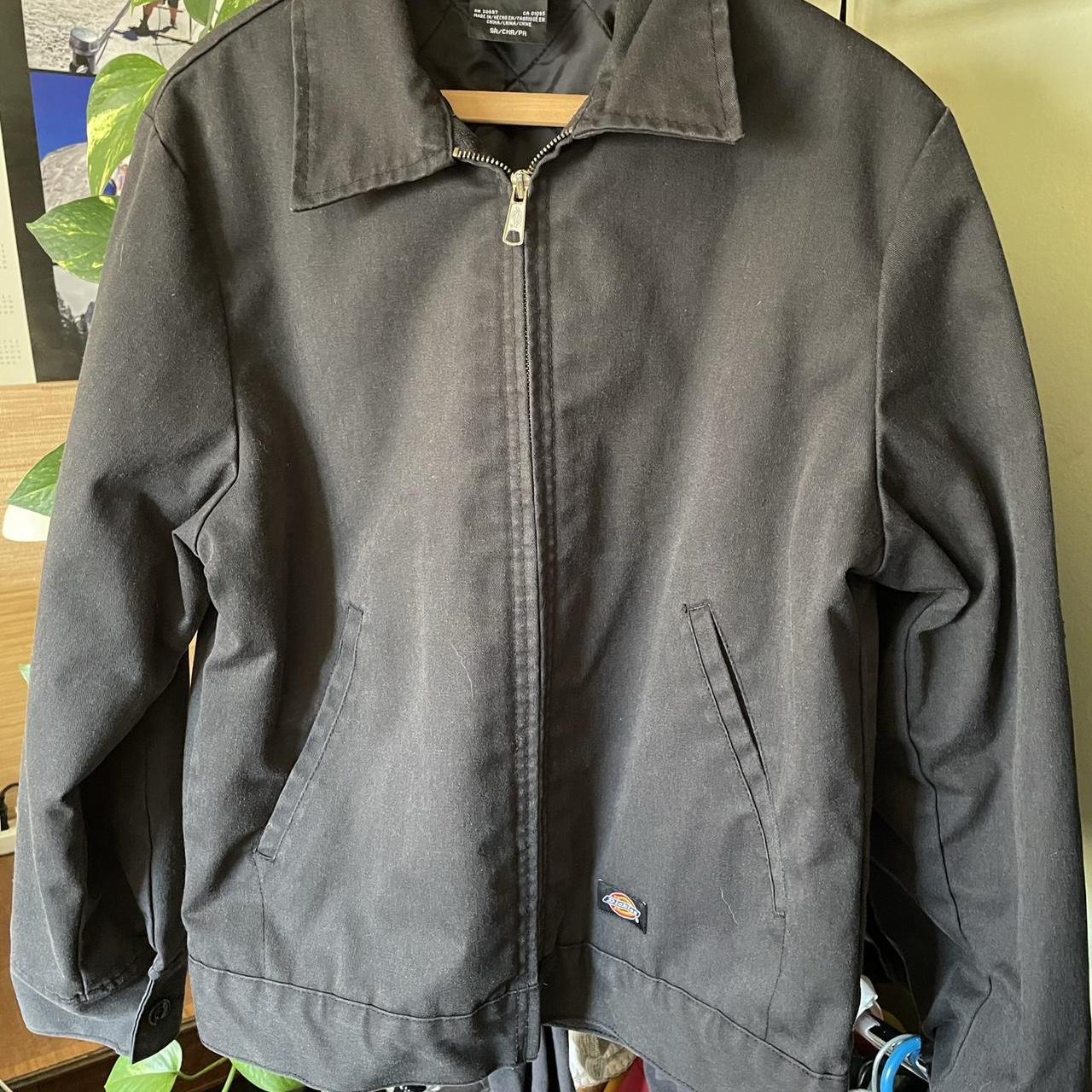 Dickies Black Work Jacket Size unknown, maybe size... - Depop