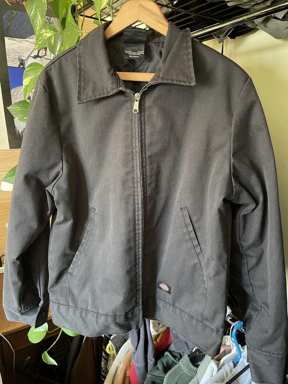 Dickies Black Work Jacket Size unknown, maybe size... - Depop