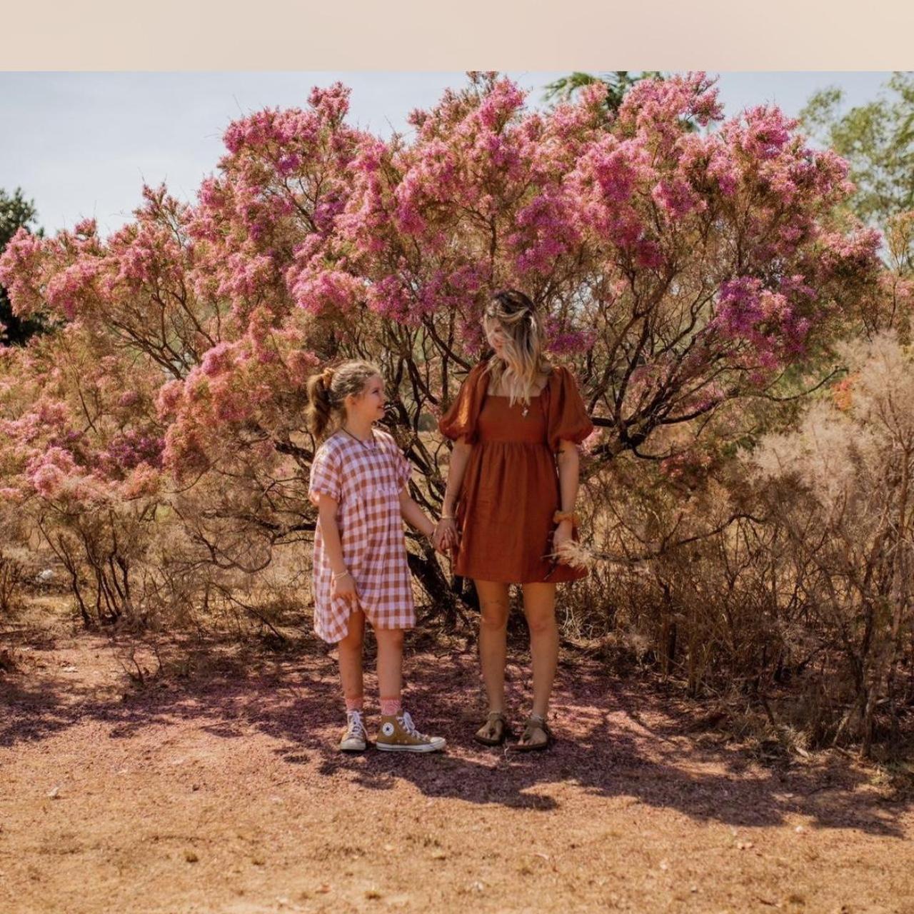 Absolutely stunning Aere linen rust coloured dress!... | Depop