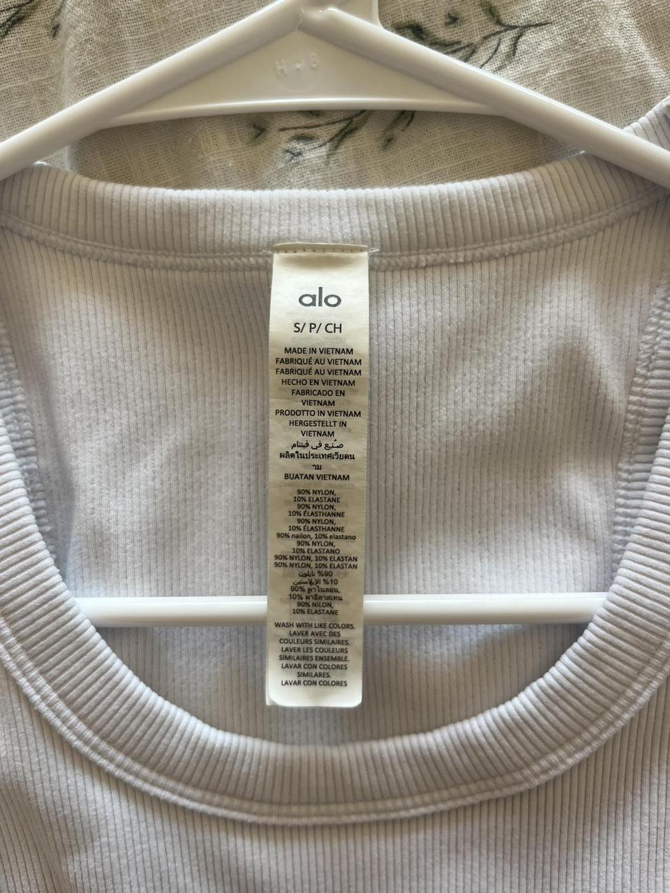 Alo tank White, Size Small #alo #aloyoga - Depop