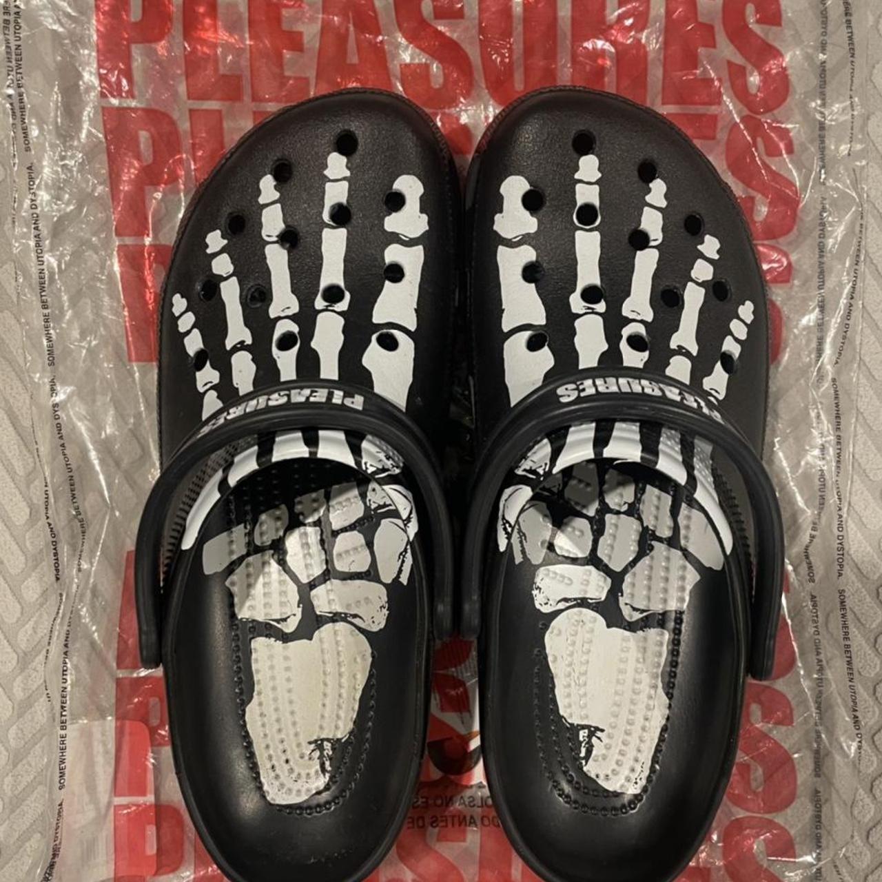 Crocs x Pleasures Skeleton Clog Size 10 Very rare... - Depop