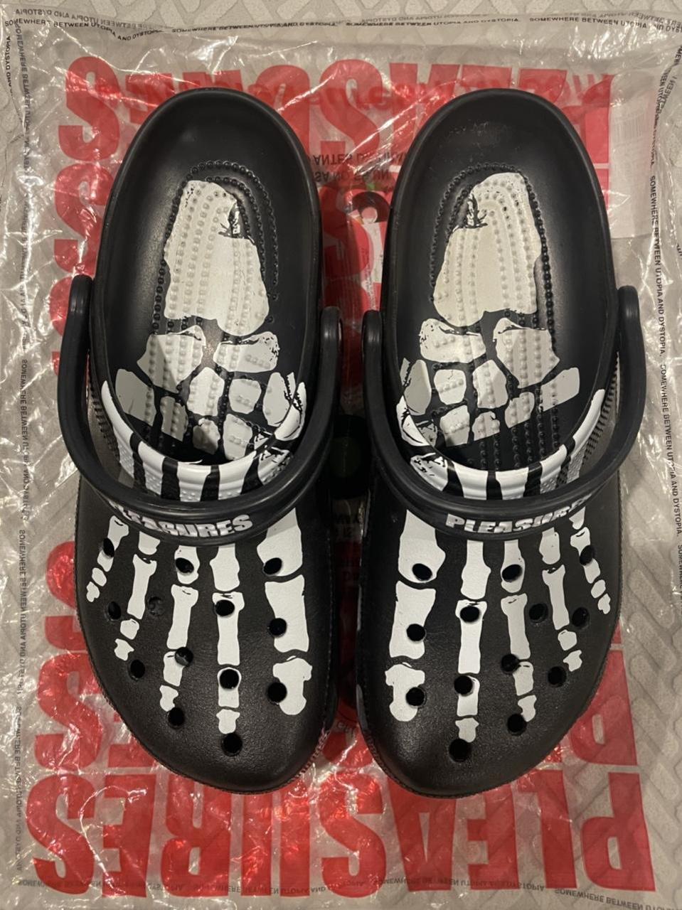 Crocs x Pleasures Skeleton Clog Size 10 Very rare... - Depop