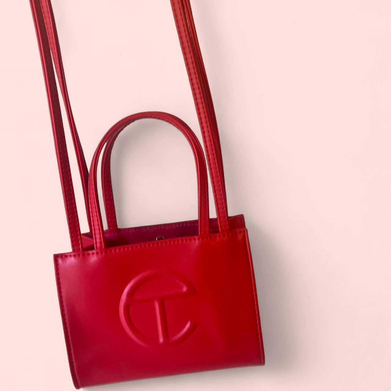 Small Red telfar bag #crossbodybag #telfar #redbag | Depop