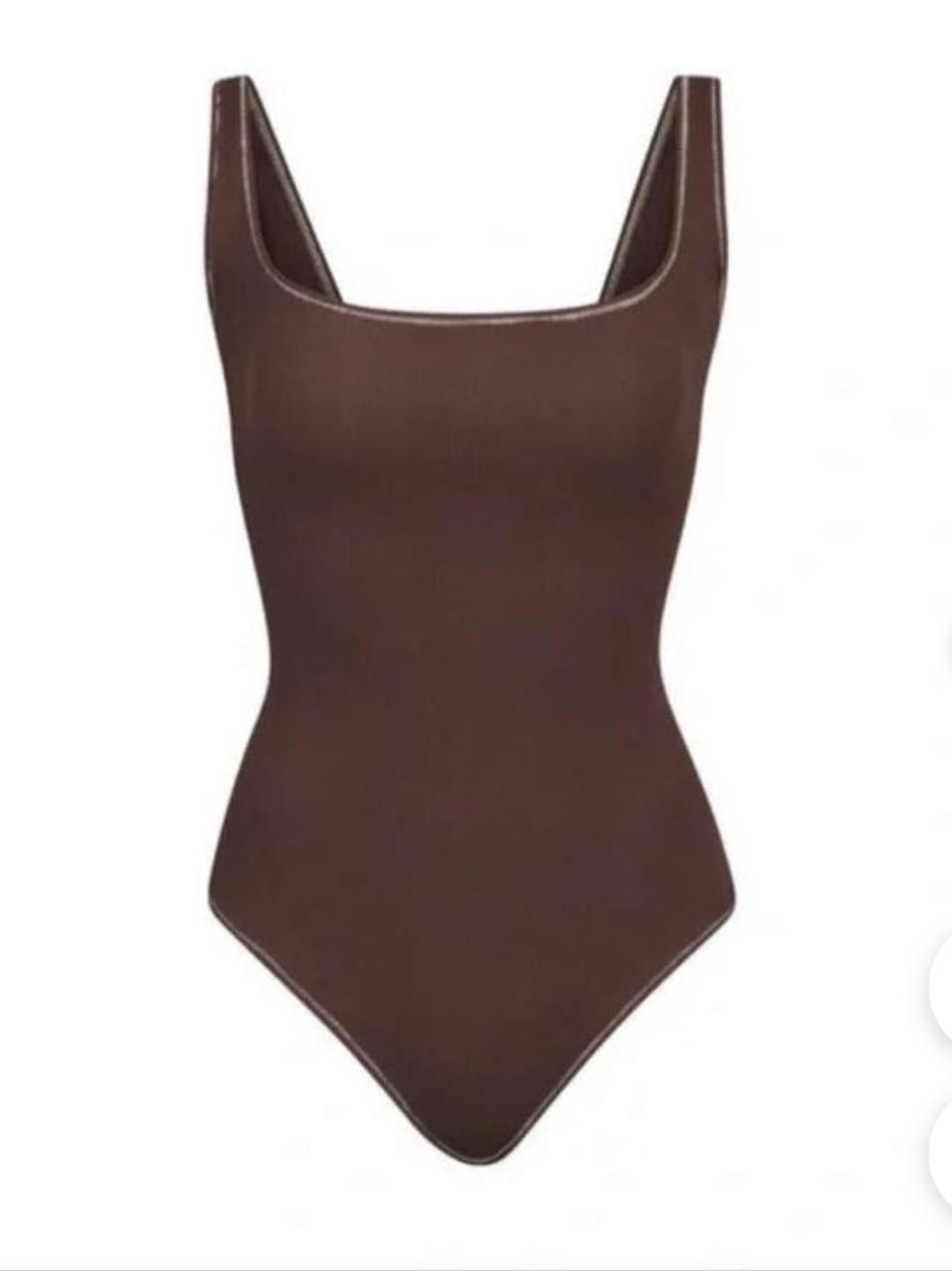 Skims cotton bodysuit - Depop