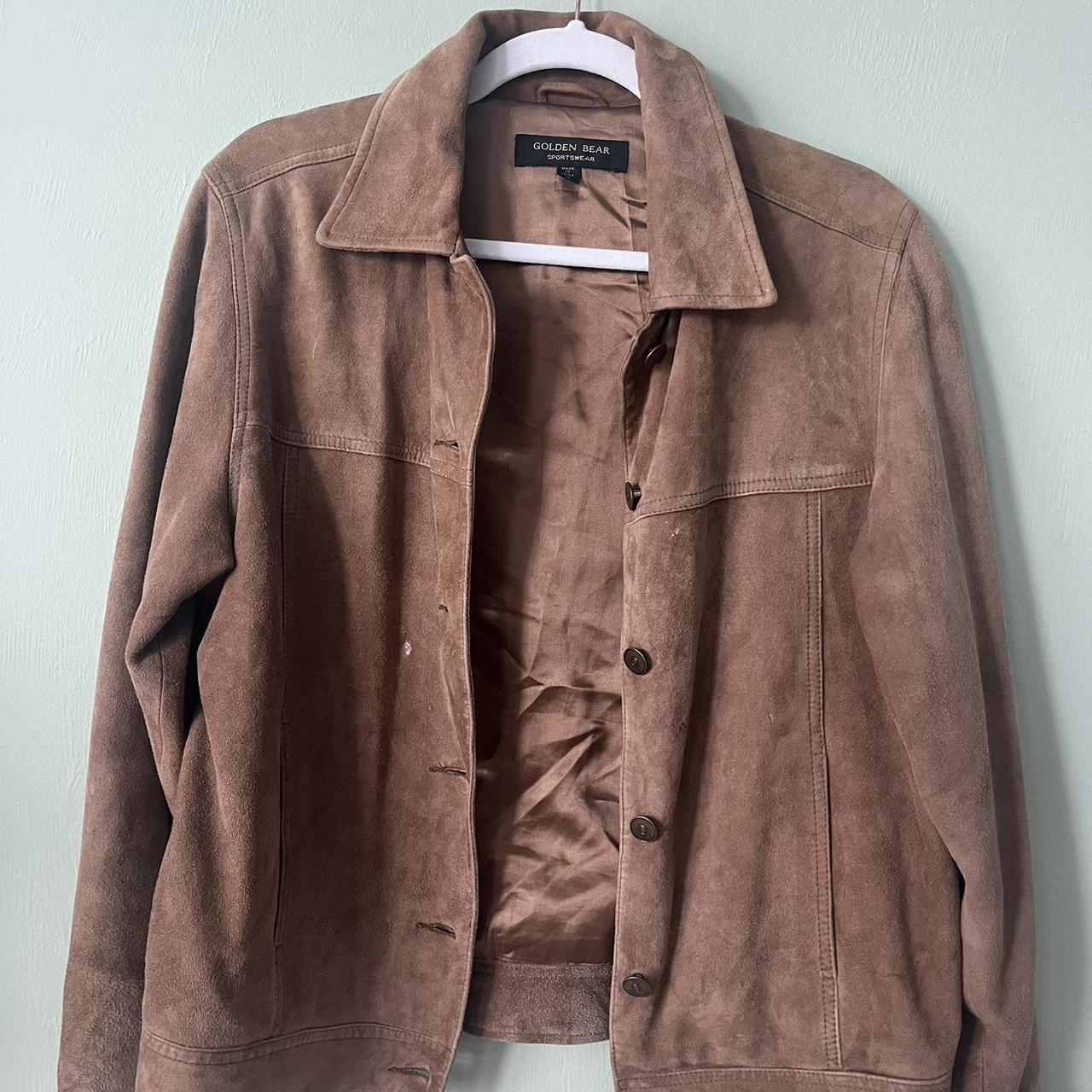 Authentic vintage Golden Bear leather jacket that... | Depop
