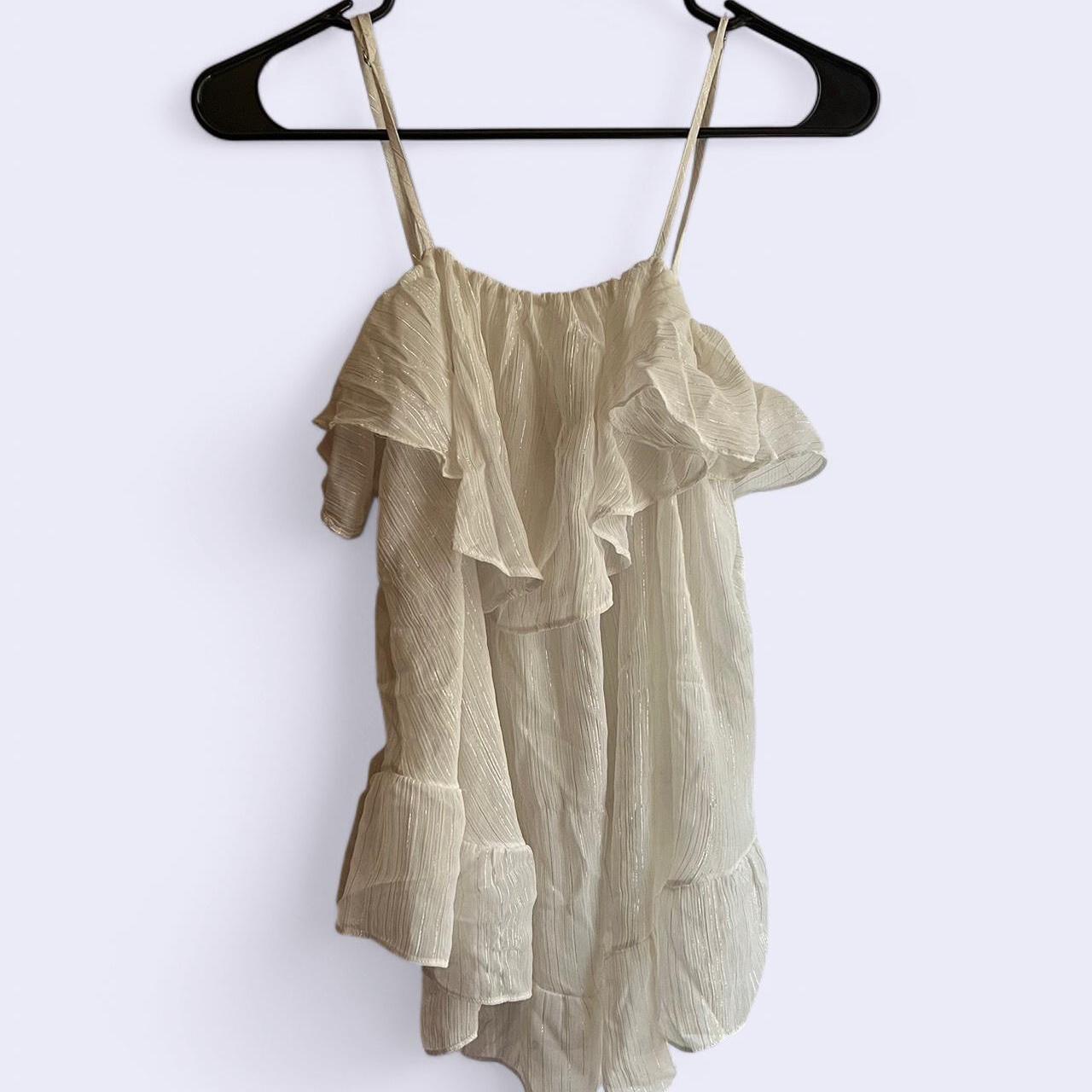 victoria’s secret ruffle lingerie top ˚₊‧ ˚ ·... | Depop