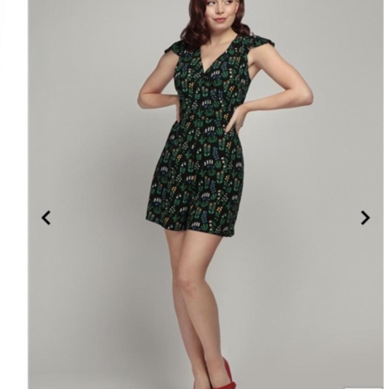 Modcloth x collectif floral romper size US 16.... | Depop