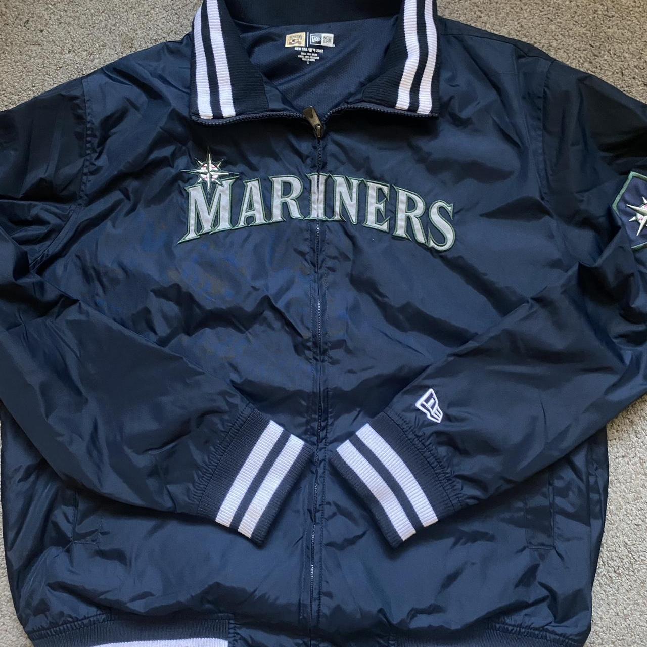 New era seattle mariners jacket Size... | Depop