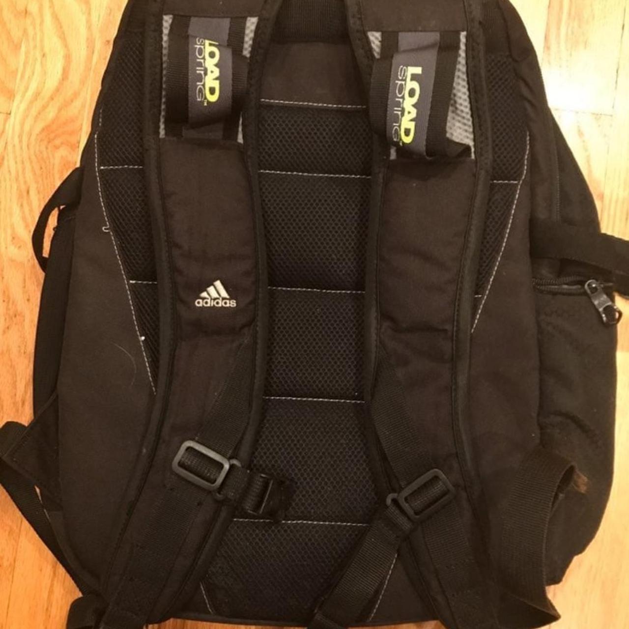 Black Adidas backpack with adjustable straps and... | Depop
