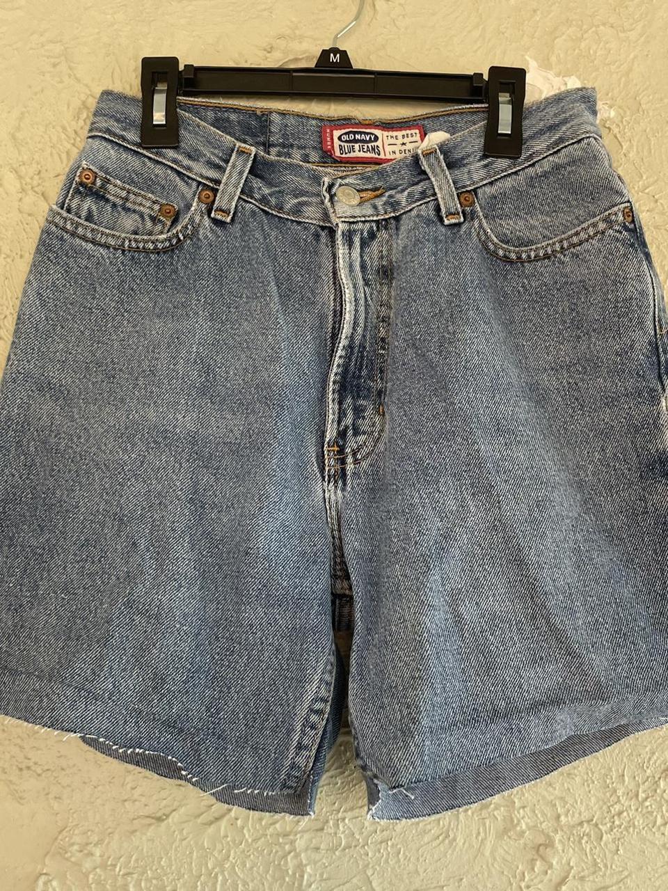 Vintage old navy jean shorts size 4 cutoffs - Depop