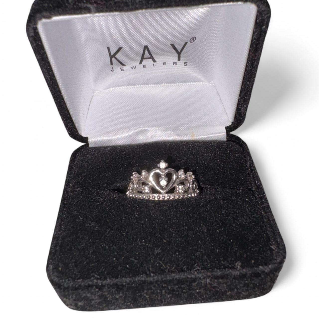 Kay Jeweler’s crown ring lab-created white sapphires... | Depop