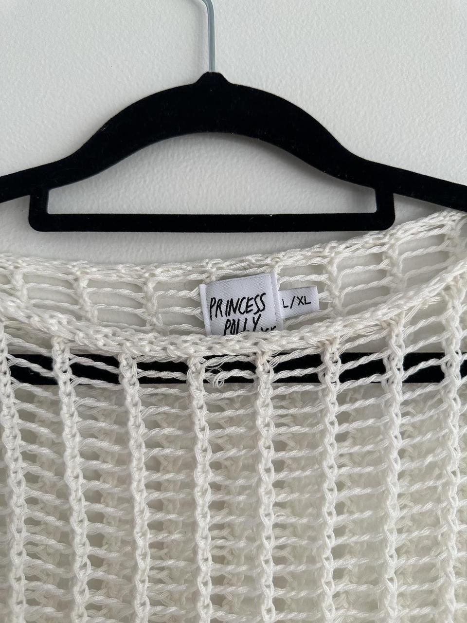 Princess Polly knitted white crop. Never worn but... - Depop