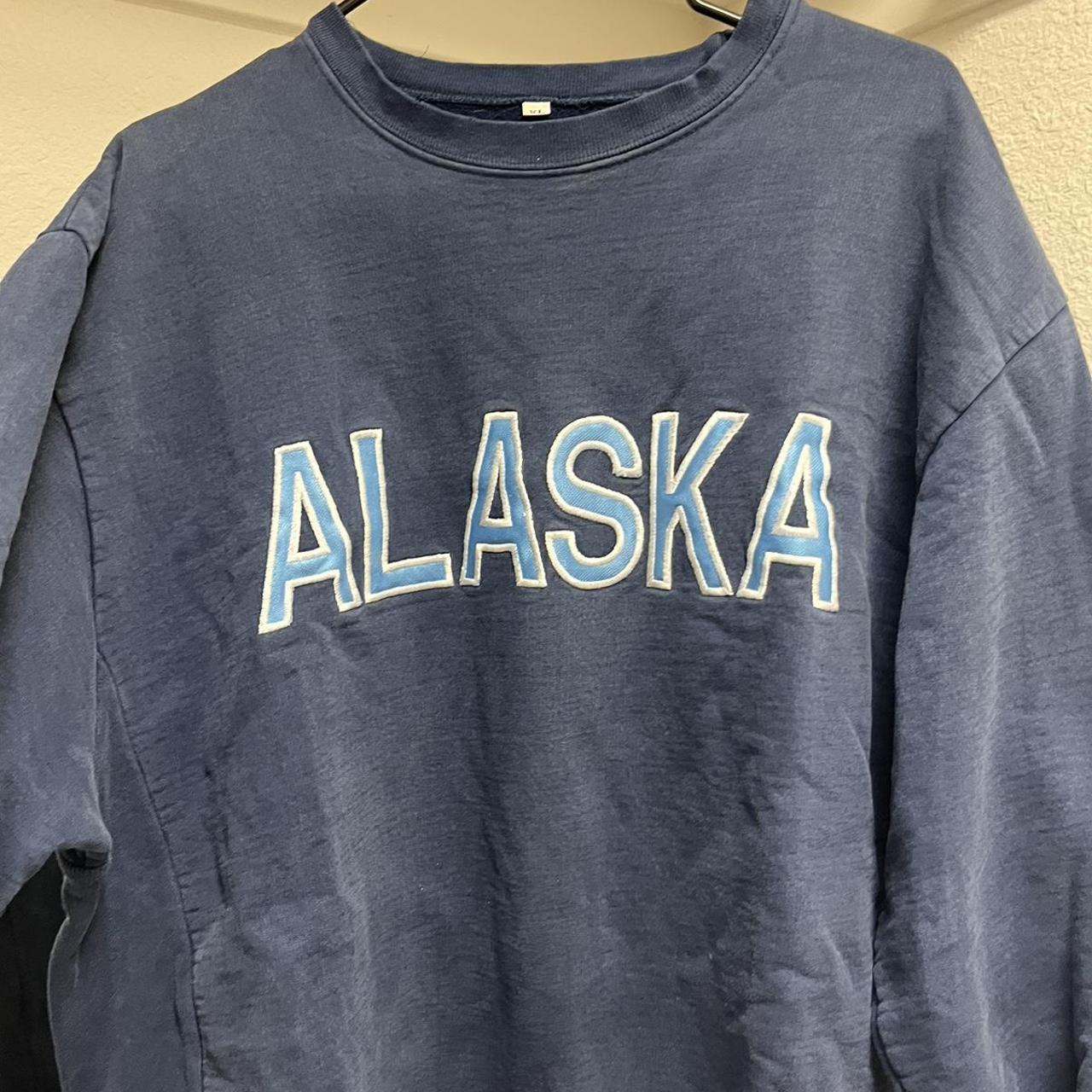 Navy blue Alaska crew neck! Best fits L-XL. Very cozy! - Depop