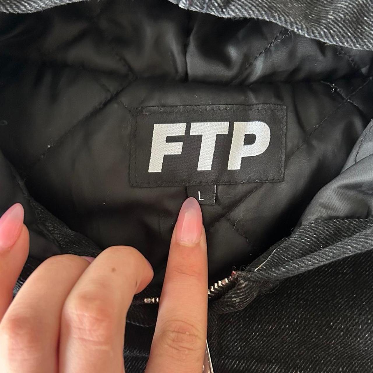 Black FTP hooded denim jacket that I took from my... | Depop