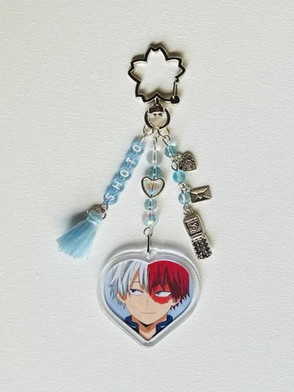 My Hero Academia Shoto Todoroki Keychain #anime... - Depop