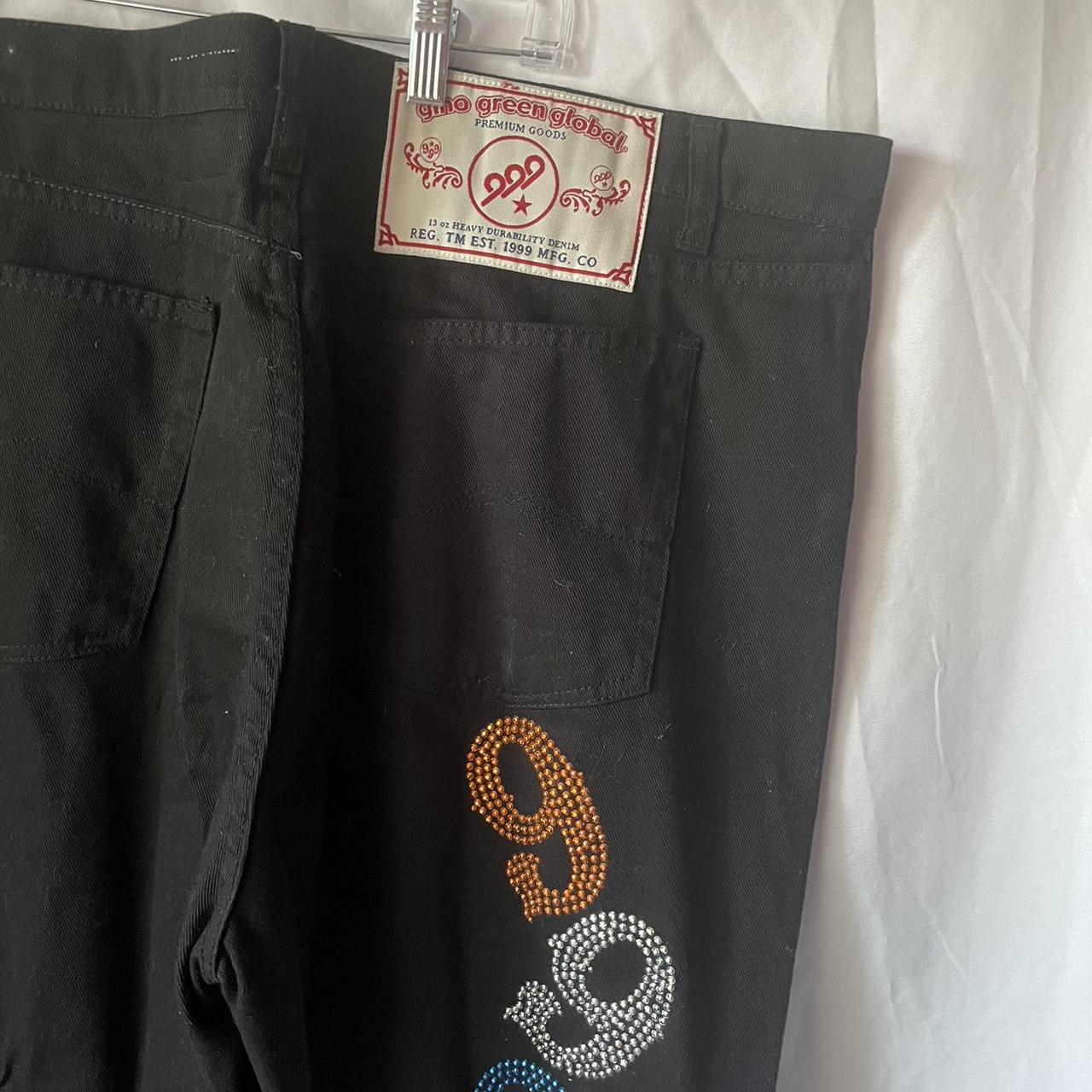 RARE Gino Green Black Denim Pants New W Tags - Depop